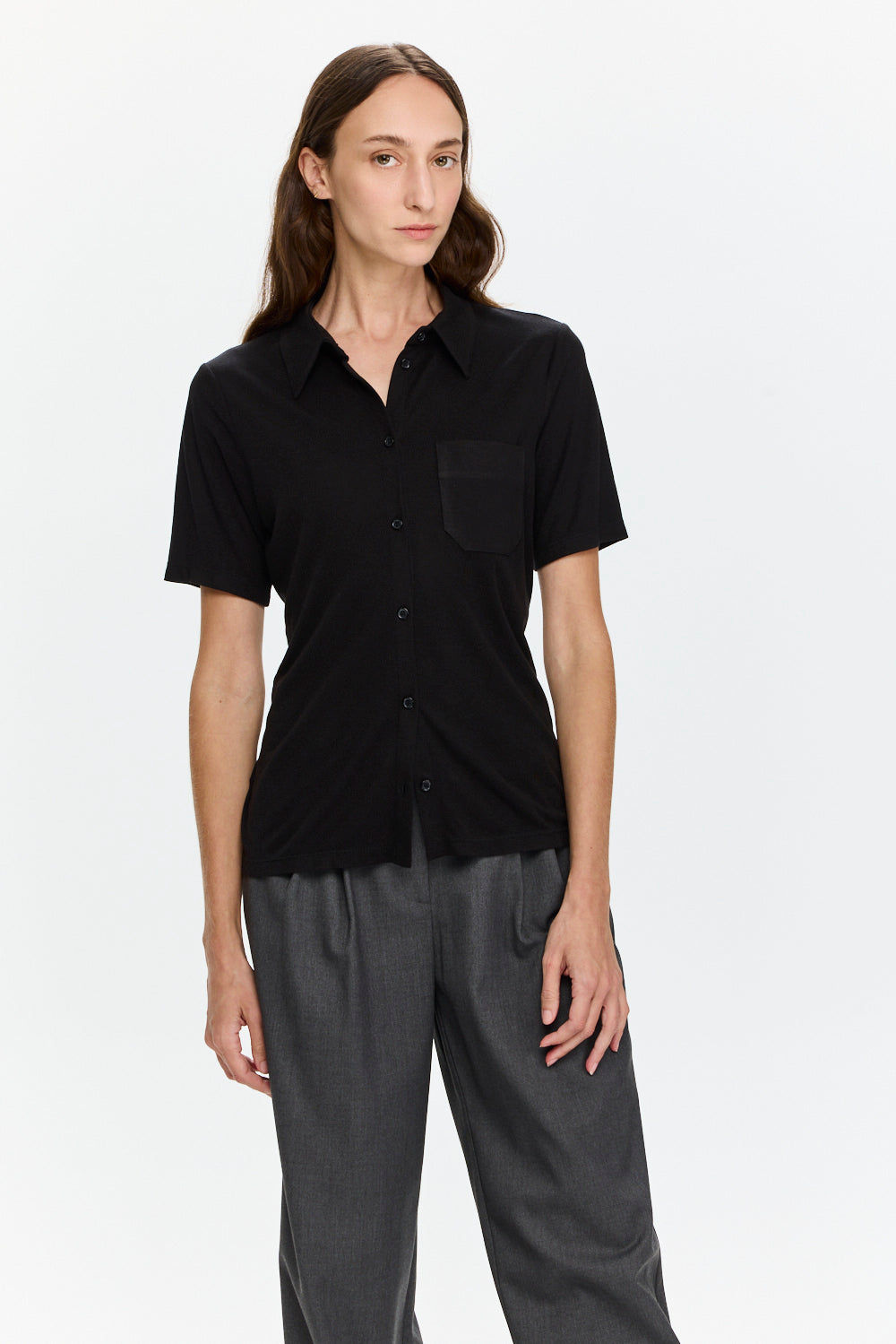 Alison Soft Blouse Black – TRES